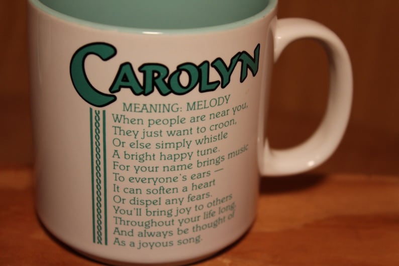 Poetry Name Mugs Design Papel ~ Handled Ceramic Coffee Cups ~ Name ...