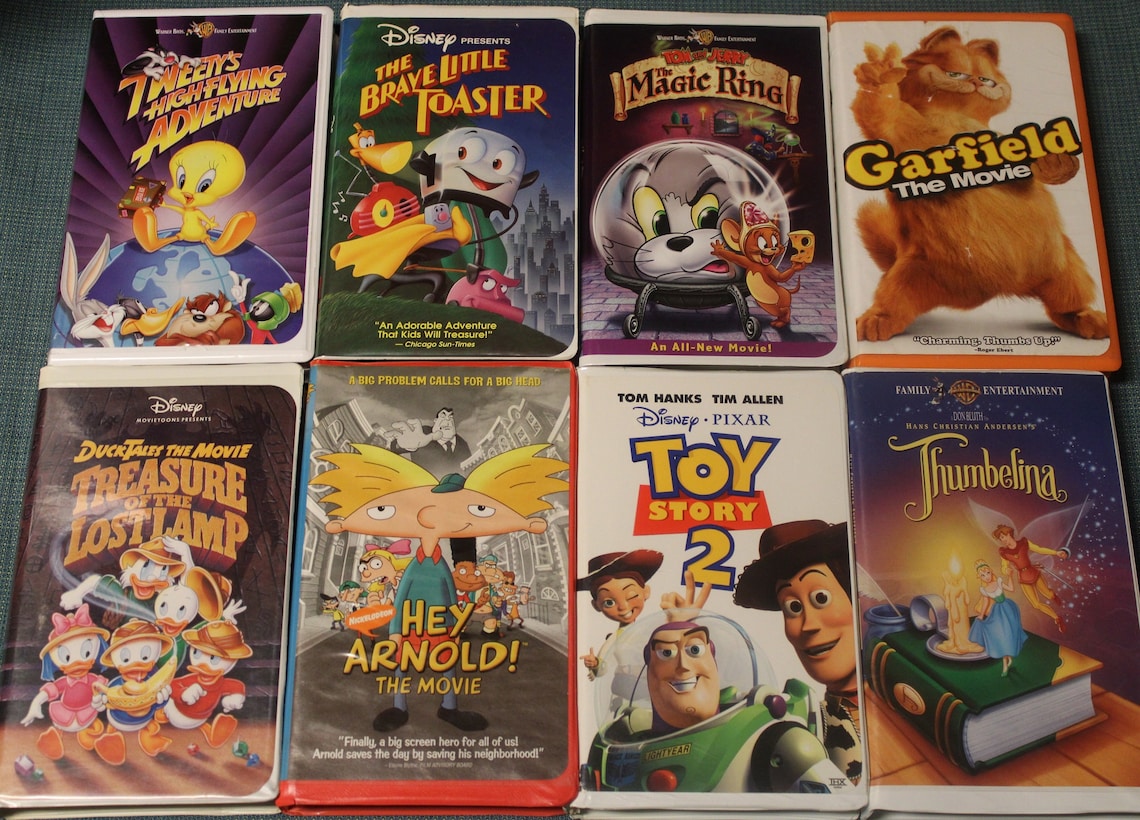 Animated VHS Movie Classics Family Entertainment ~ Clam Shell Cases ...