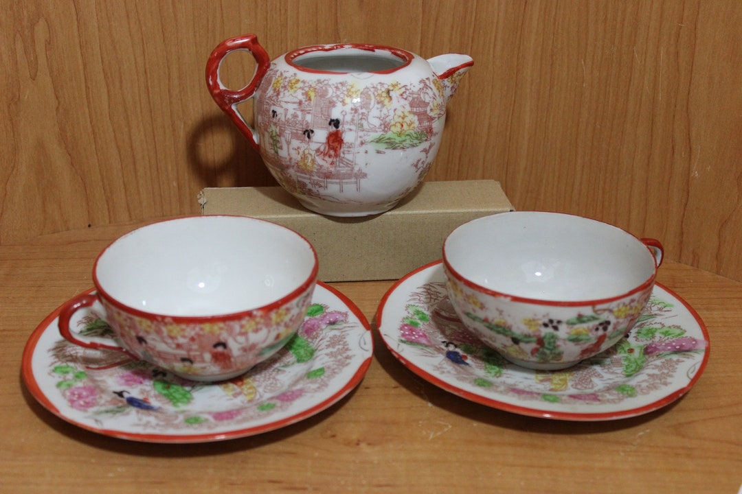 Japanese Kutani Style Tea Set ~ Bundle of 5 Pieces ~ Porcelain ...