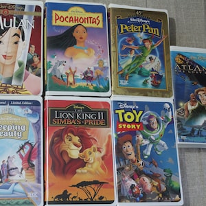 Animated VHS Movie Classics Family Entertainment ~ Clam Shell Cases ...