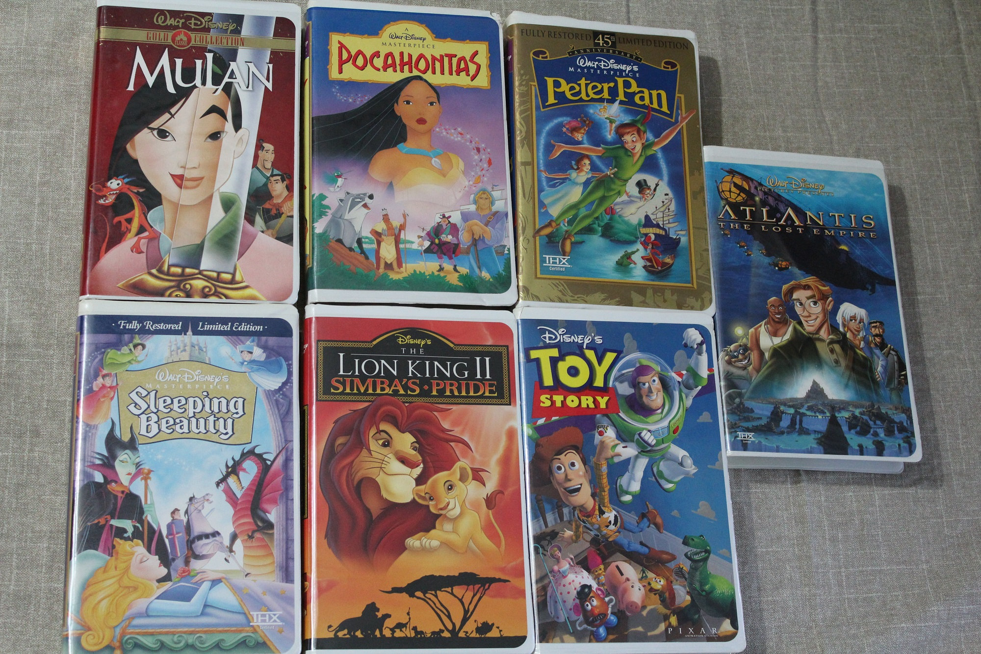 Animated VHS Movie Classics Family Entertainment ~ Clam Shell Cases ...