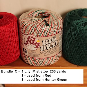 Crochet Thread Bundles ~ Variety of Colors & Brands ~ Size 10 ~ Machine ...