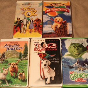 Family Entertainment Movies ~ VHS Movie Video Tapes ~ G/PG Ratings ...