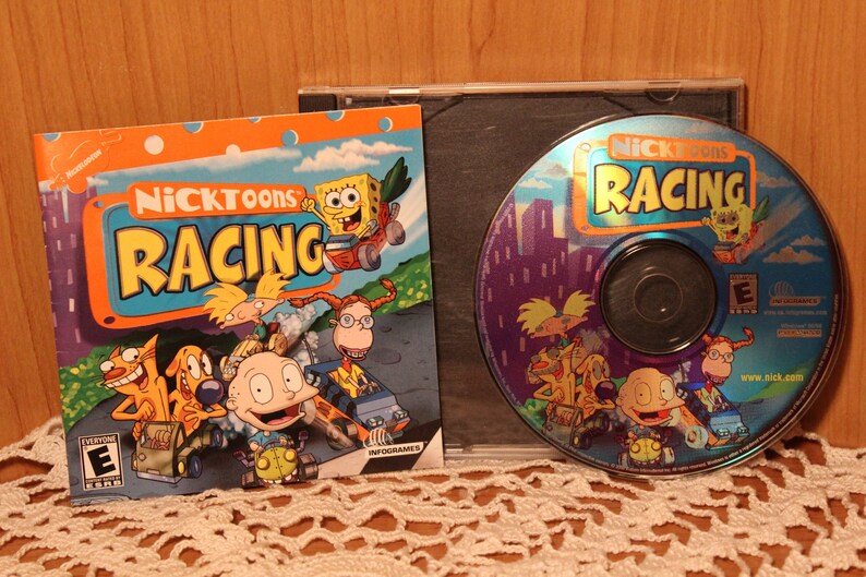 Nicktoons Racing PC Game Retro PC Gaming Rated E-everyone - Etsy