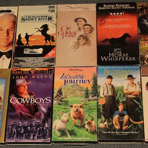 Family Entertainment VHS Movies ~ Private Collection ~ Classics ~rated ...