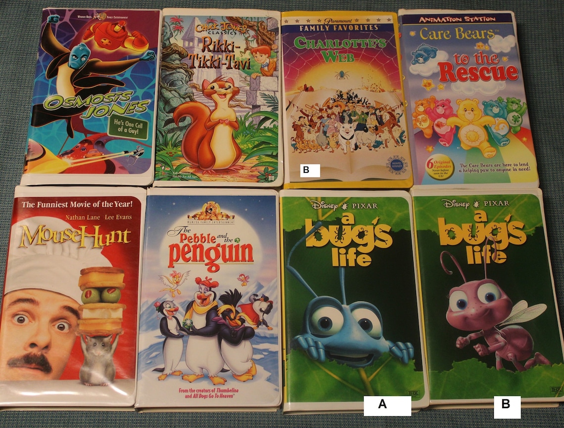 Family Entertainment VHS Movie Tapes Classics Clam Shell - Etsy