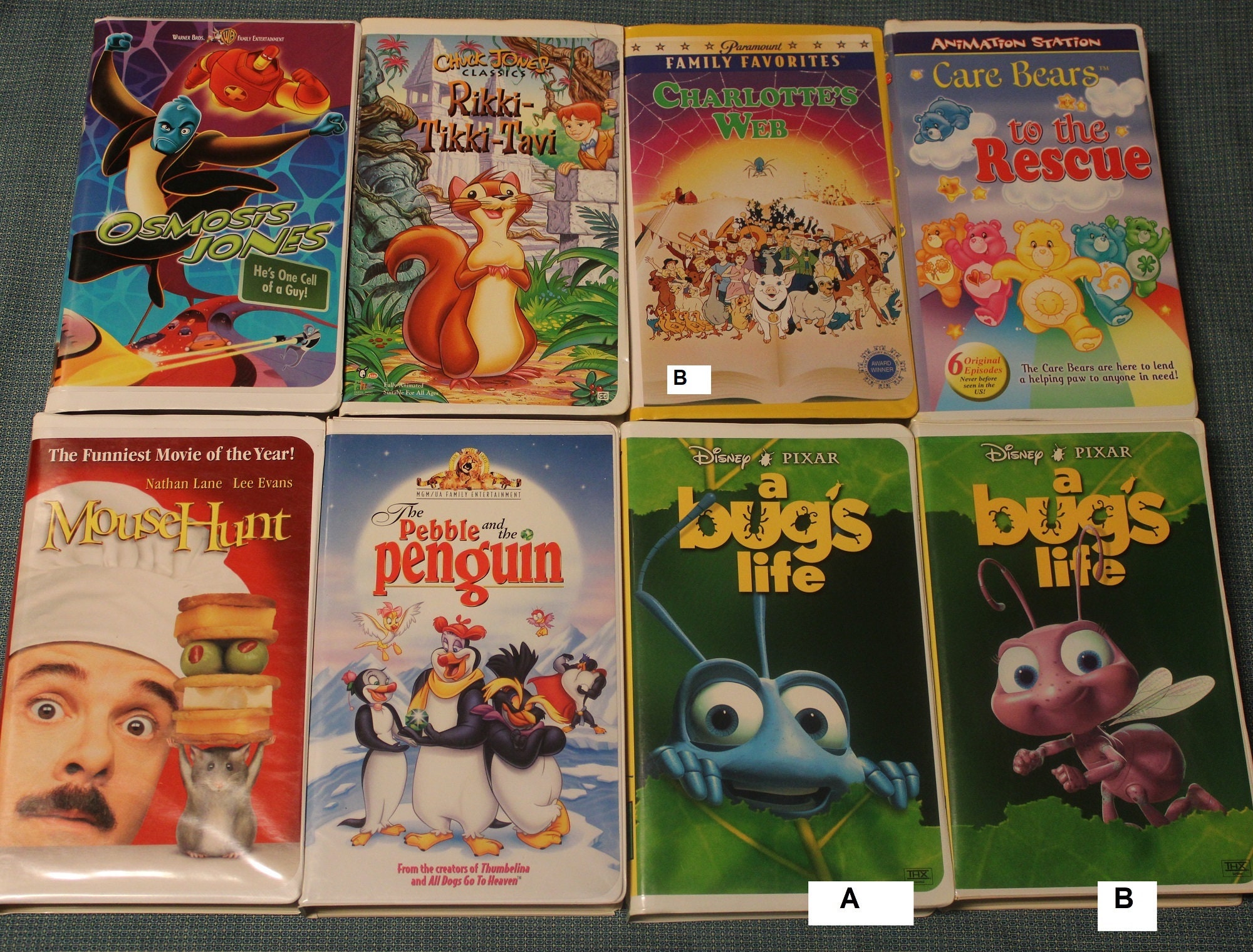 Family Entertainment VHS Movie Tapes ~ Classics ~ Clam Shell Cases ...