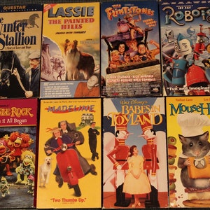Family Entertainment VHS Movies ~ Private Collection ~ Classics ~rated ...