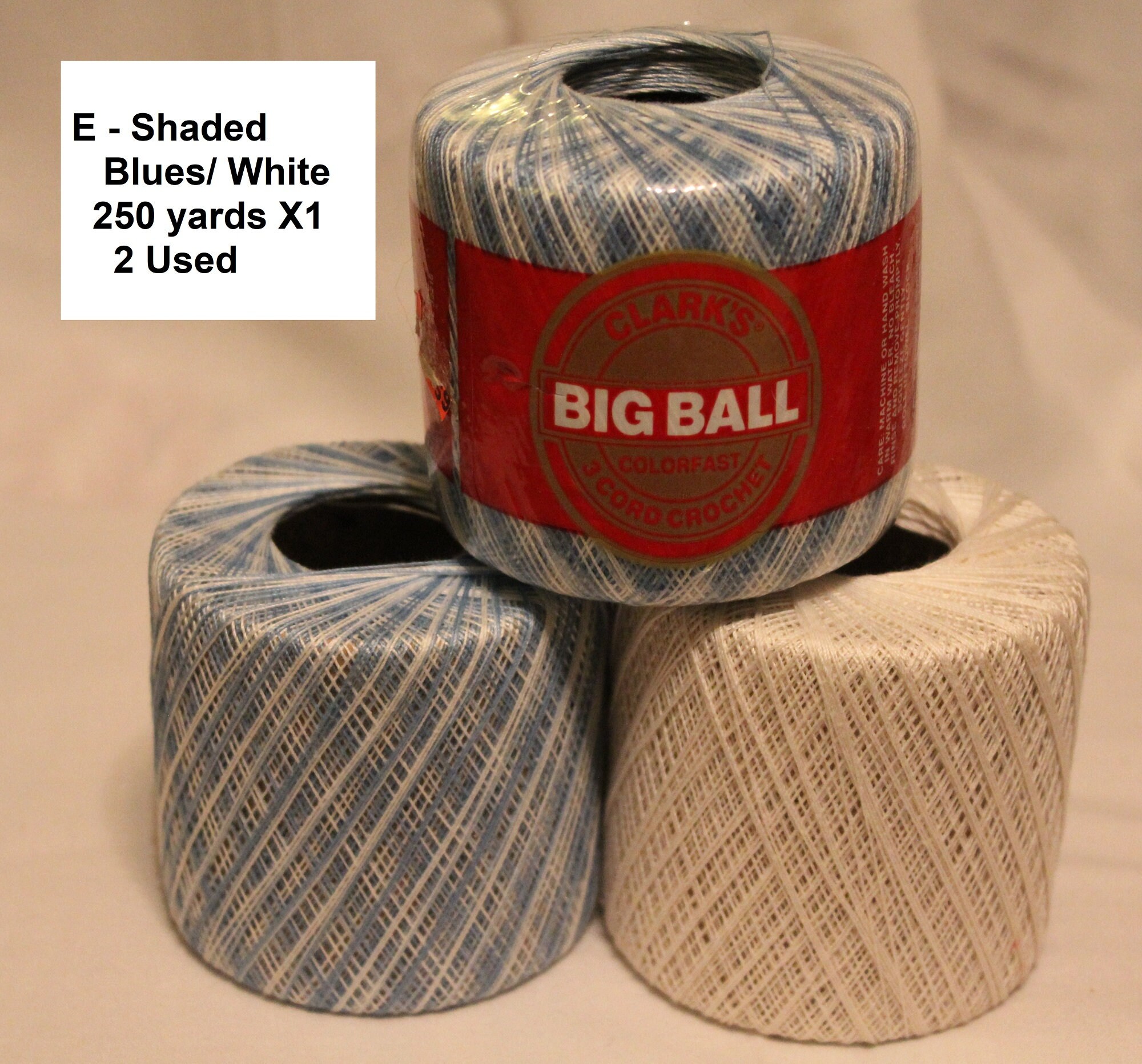 Crochet Thread Bundles Variety of Colors & Brands Machine - Etsy