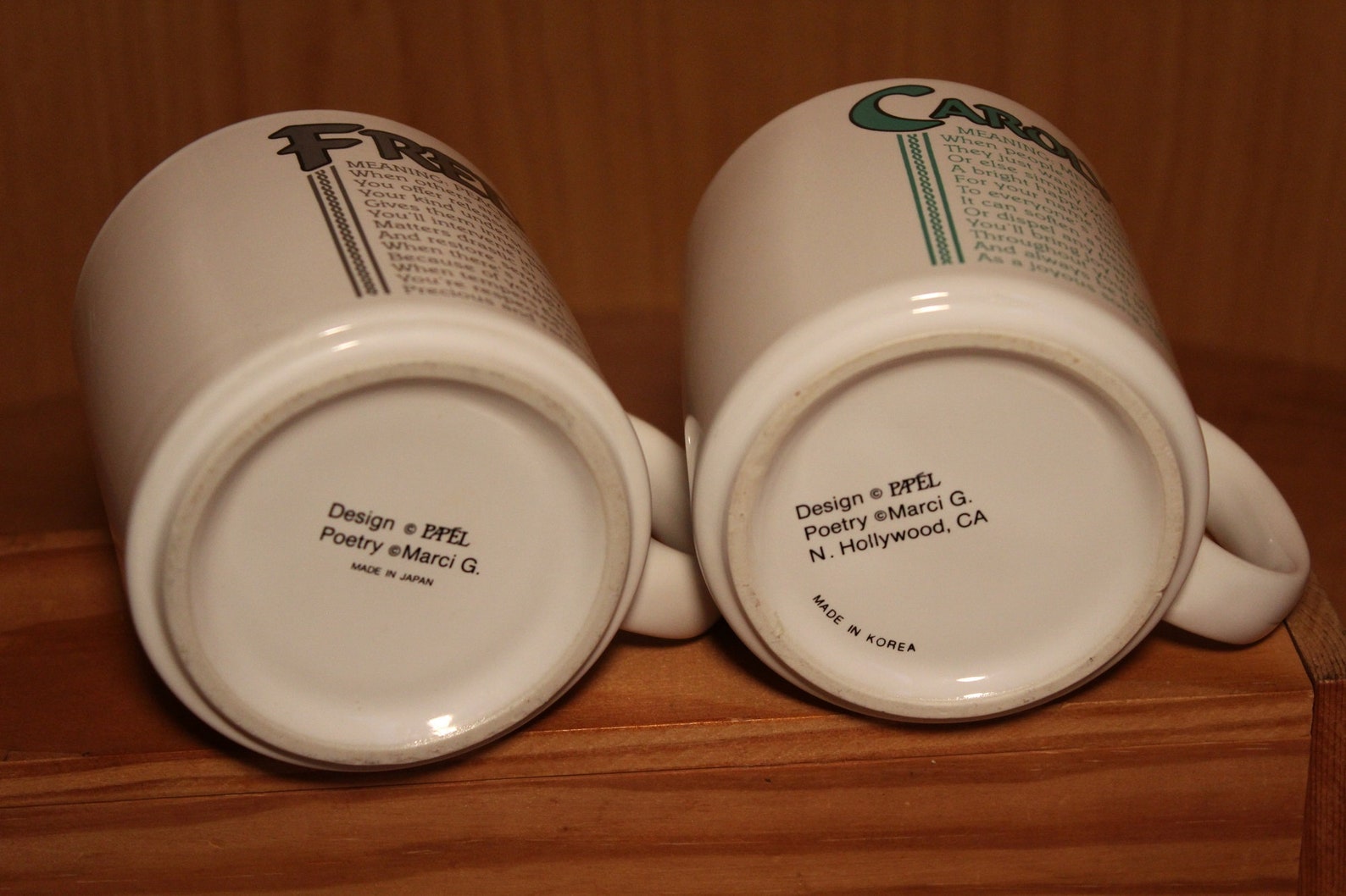 Poetry Name Mugs Design Papel ~ Handled Ceramic Coffee Cups ~ Name ...