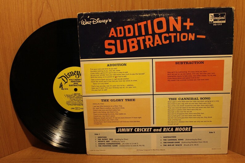 Original Disneyland Record Albums Vinyl Record 33 1/3 rpm | Etsy