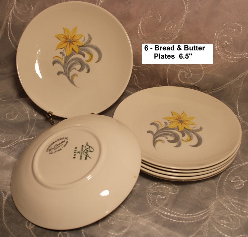 Homer Laughlin Rhythm China ~ Cunningham & Pickett 'embassy' ~ Hand ...
