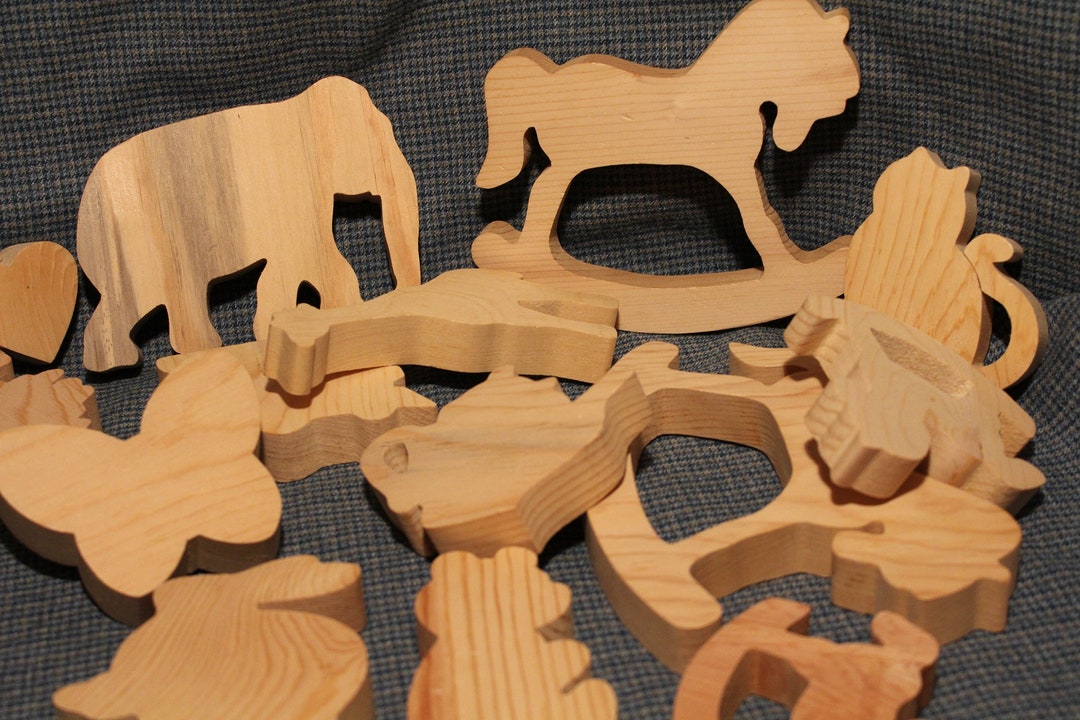 Unfinished Wood Cut Outs ~ Solid Wood ~ Nice Sizes ~ Variety of Shapes ...