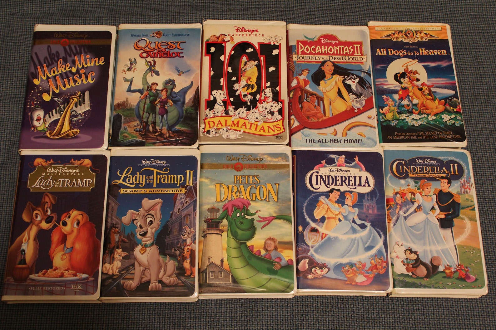 Animated VHS Movie Classics Family Entertainment ~ Clam Shell Cases ...