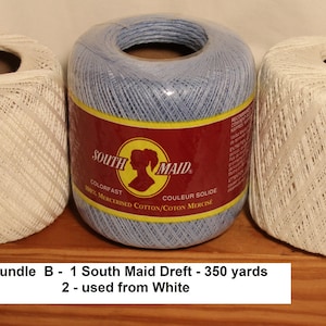 Crochet Thread Bundles ~ Variety of Colors & Brands ~ Size 10 ~ Machine ...