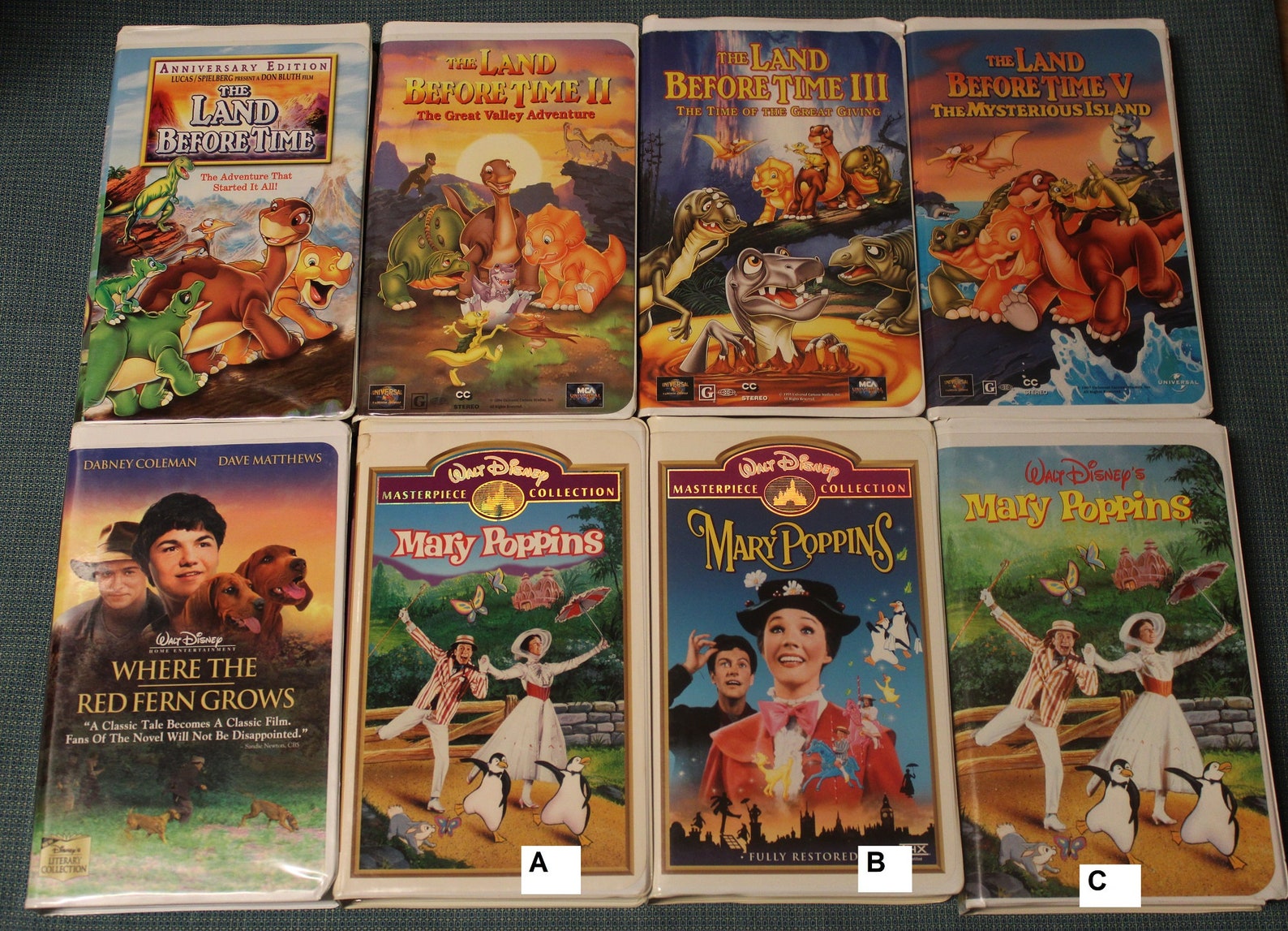Animated VHS Movie Classics Family Entertainment ~ Clam Shell Cases ...