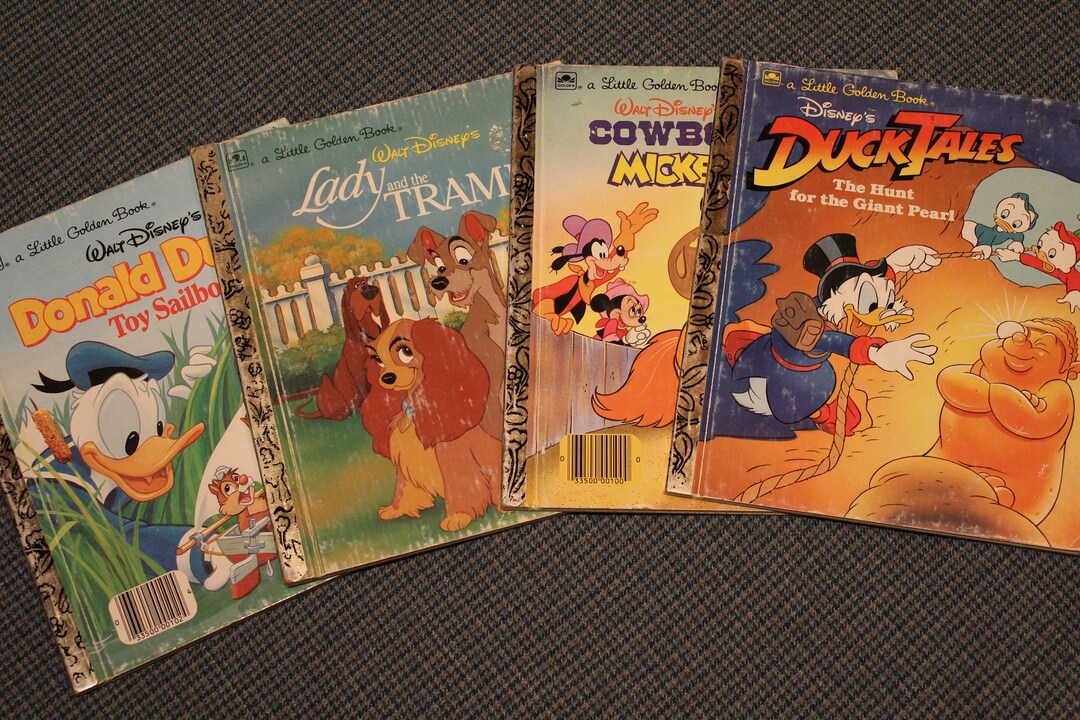 Little Golden Books Walt Disney's Classic Foil Spines Beloved Stories ...