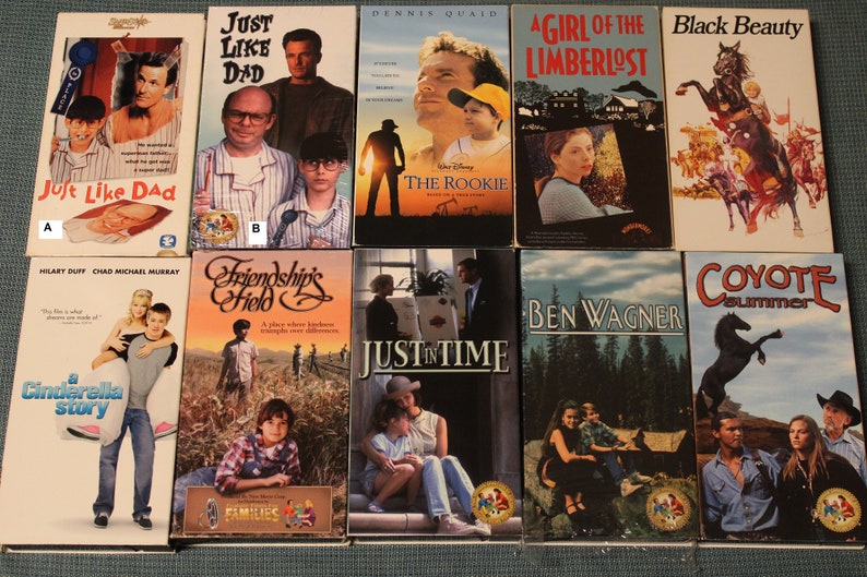 Family Entertainment VHS Movies ~ Private Collection ~ Classics ~rated ...