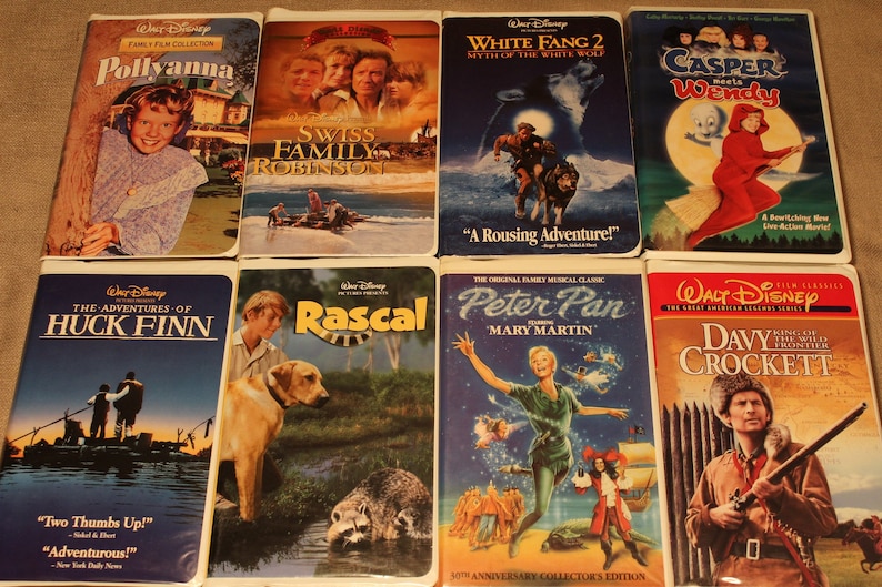 Family Entertainment Movies ~ VHS Movie Video Tapes ~ G/PG Ratings ...