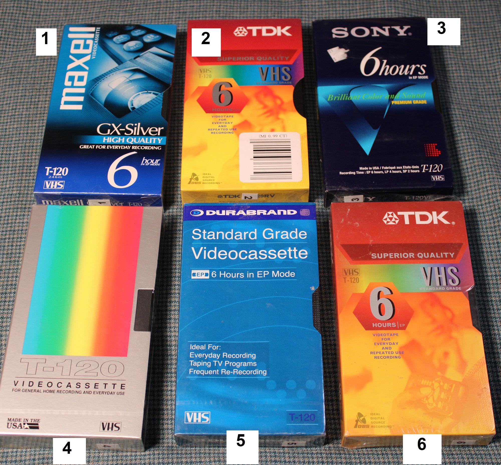 Sealed Blank VHS Tapes ~ Singles & Packs ~ 120 160 ~ Polaroid ~ Sony ...