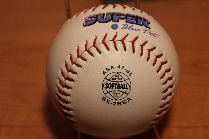 New W/original Box ASA Softball Worth Super Blue Dot Red | Etsy