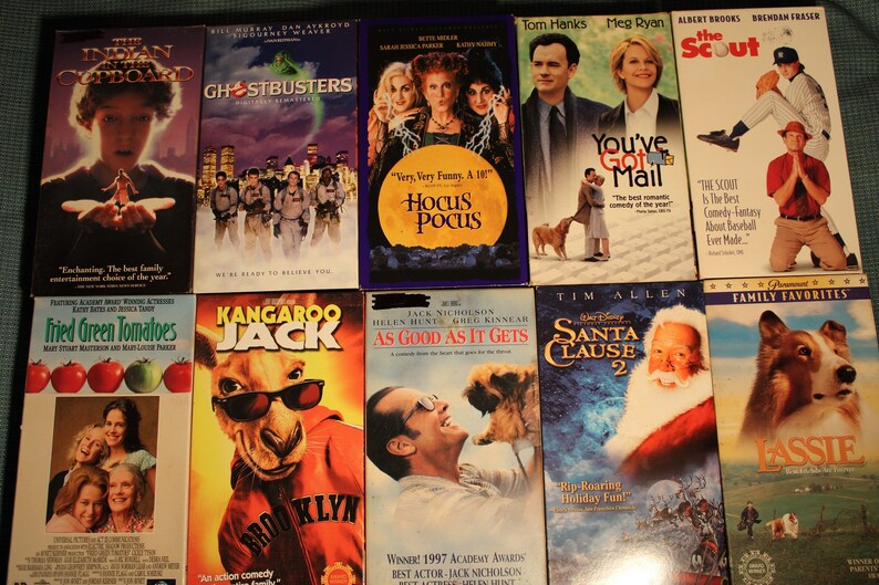 Family Entertainment VHS Movies ~ Private Collection ~ Classics ~rated ...