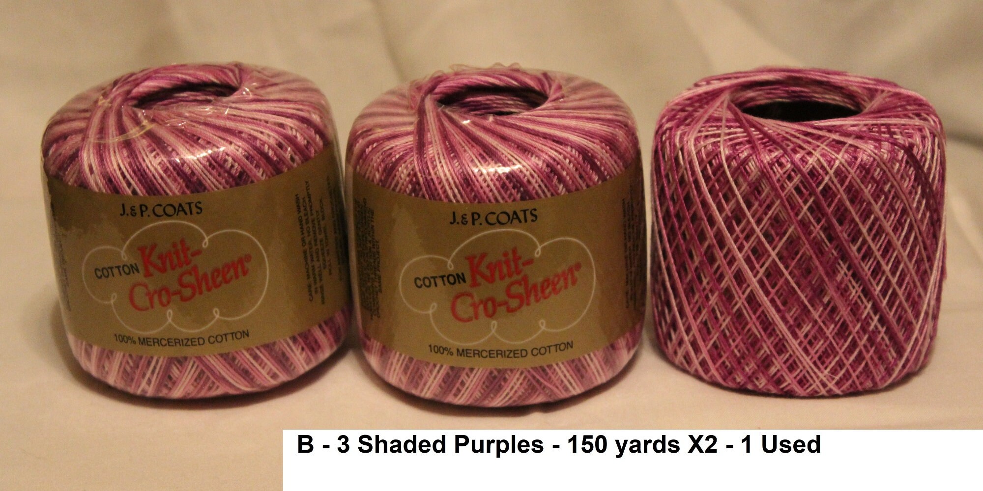Crochet Thread Bundles Variety of Colors & Brands Machine - Etsy