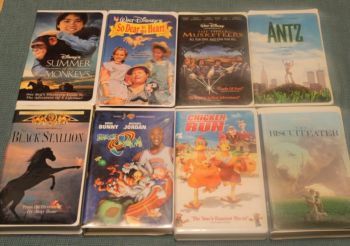 Family Entertainment VHS Movie Tapes Classics Clam Shell - Etsy