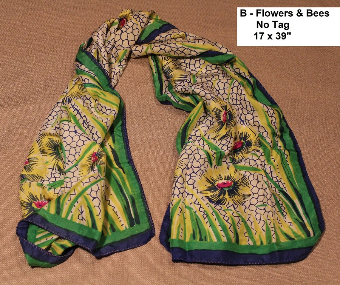 Beautiful Soft Silky Scarves Variety of Designs Colors & - Etsy