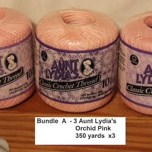 Crochet Thread Bundles ~ Variety of Colors & Brands ~ Size 10 ~ Machine ...