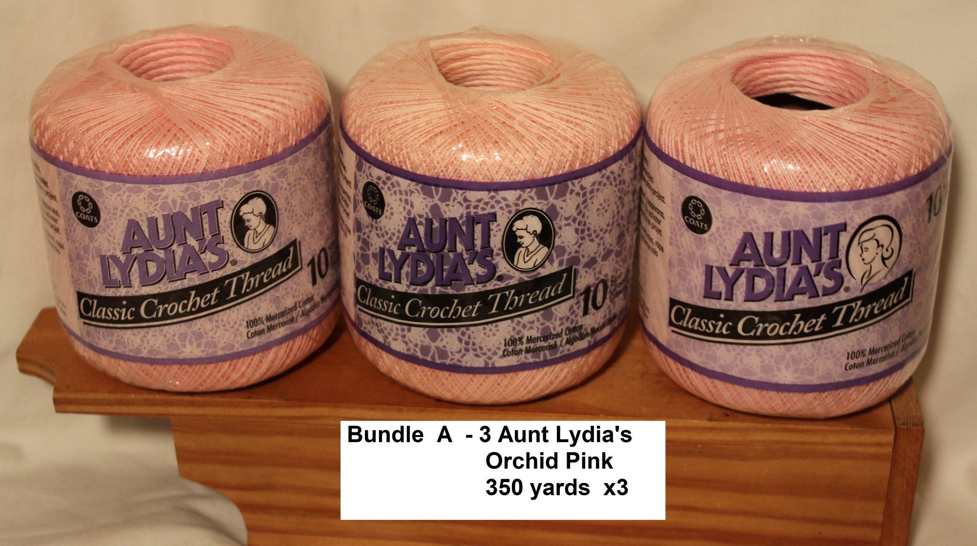 Crochet Thread Bundles ~ Variety of Colors & Brands ~ Size 10 ~ Machine ...