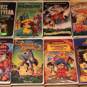 Animated VHS Movie Classics Family Entertainment ~ Clam Shell Cases ...