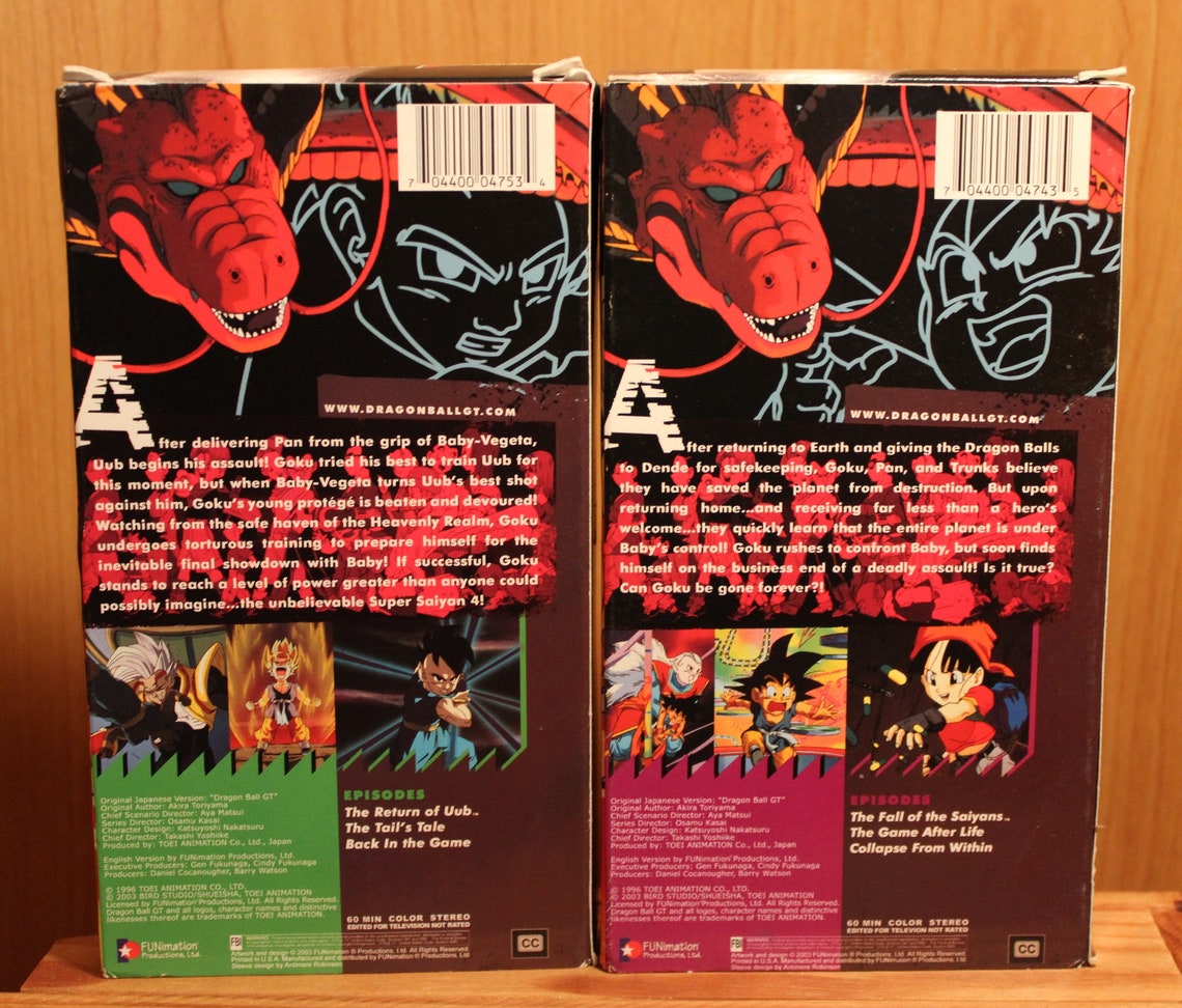 Dragon Ball GT VHS Japanese Anime Ramifications & - Etsy