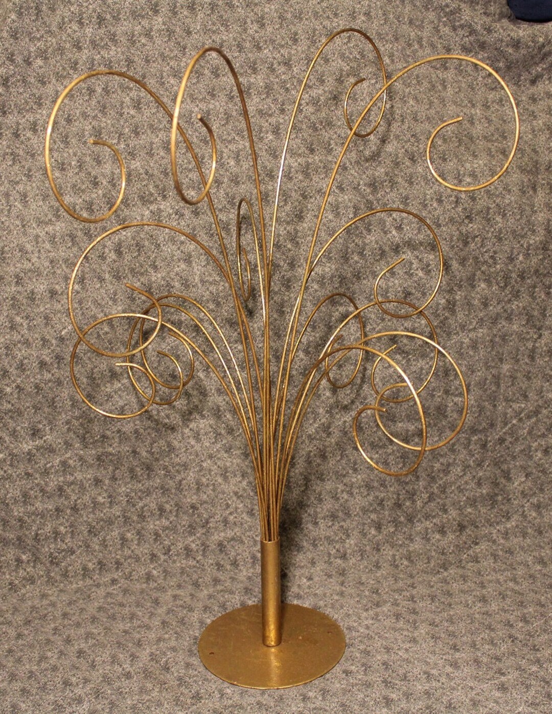 Metallic Gold Fountain Centerpiece~solid Metal Rod Swirls ~ Solid Base ...