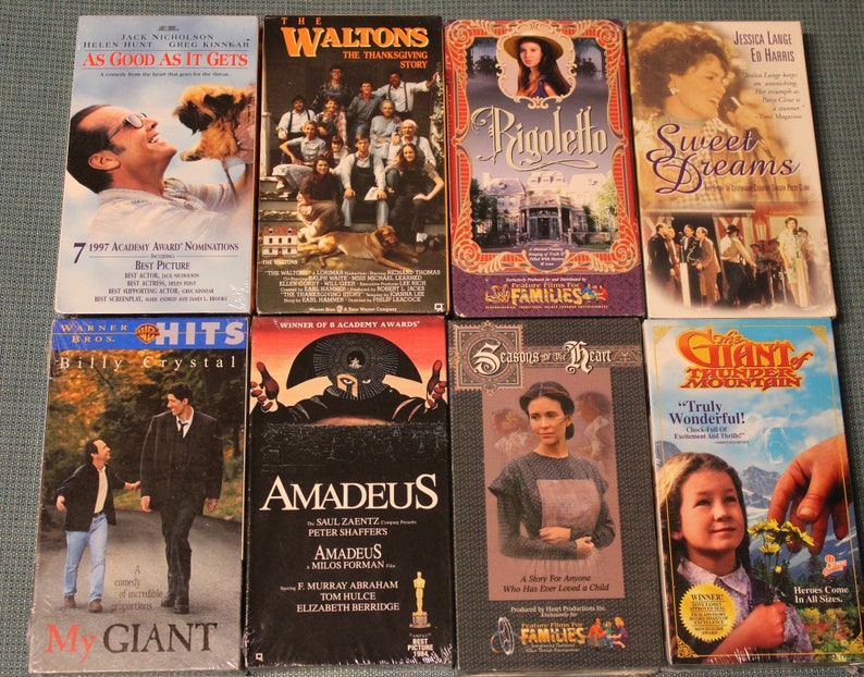New Factory Sealed VHS Movies ~ All the Favorites ~ Variety of New Old ...