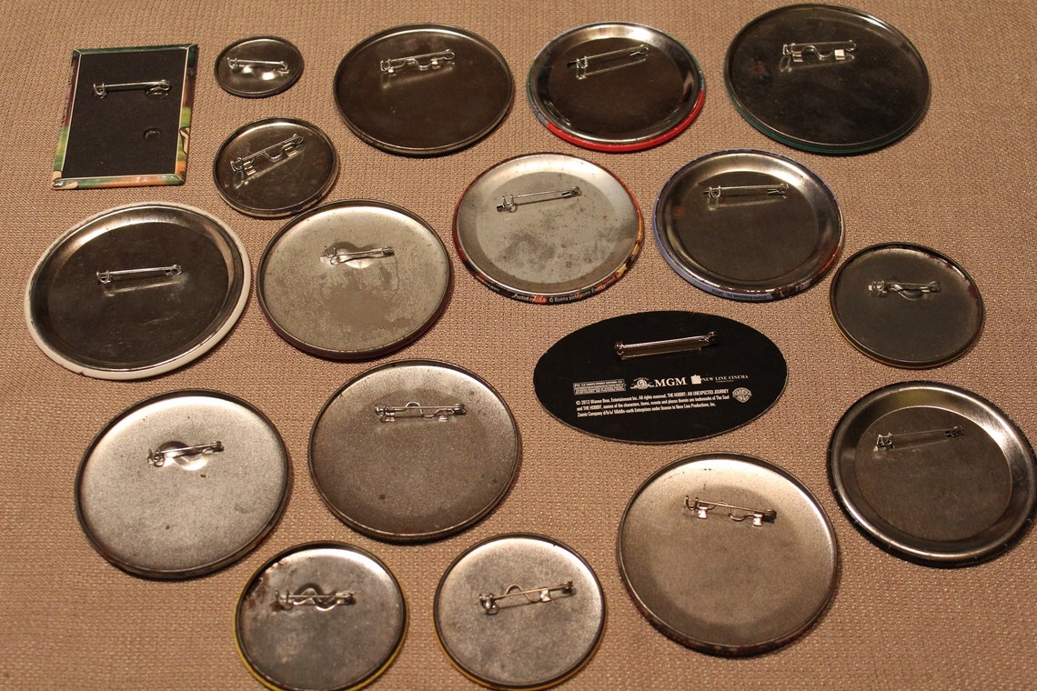 Pinback Buttons Bundle Variety of Sizes & Shapes Colorful - Etsy