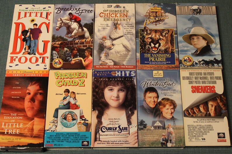 Family Entertainment VHS Movies ~ Private Collection ~ Classics ~rated ...