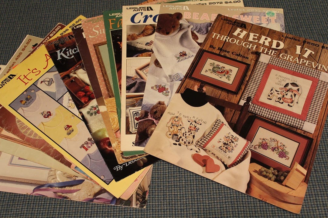 Cross Stitch ~ Embroidery ~ Pattern Books ~ Leisure Arts ~ Footprints ...