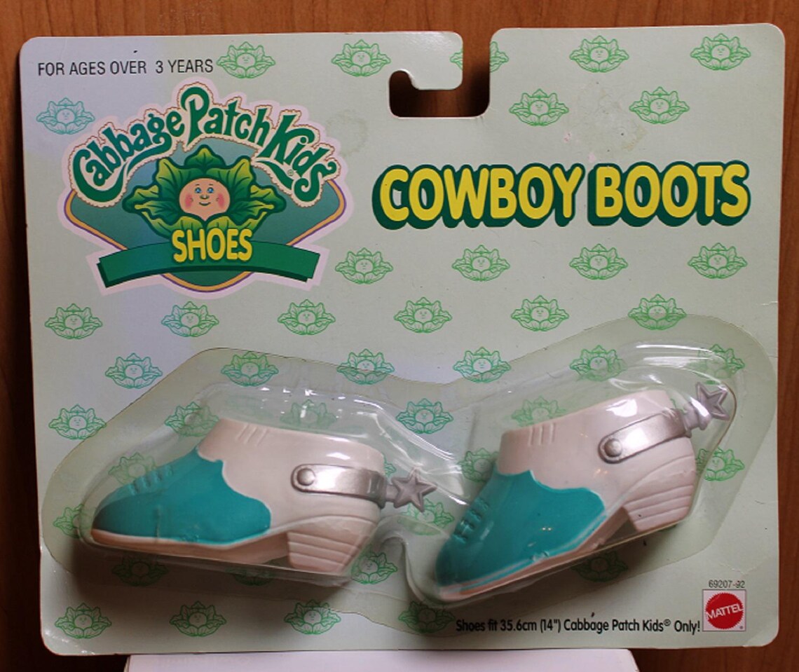 Cabbage Patch Kids Boots ~ NIP ~ Cowboy Boots ~ Mattel 1996 ~ New Old ...