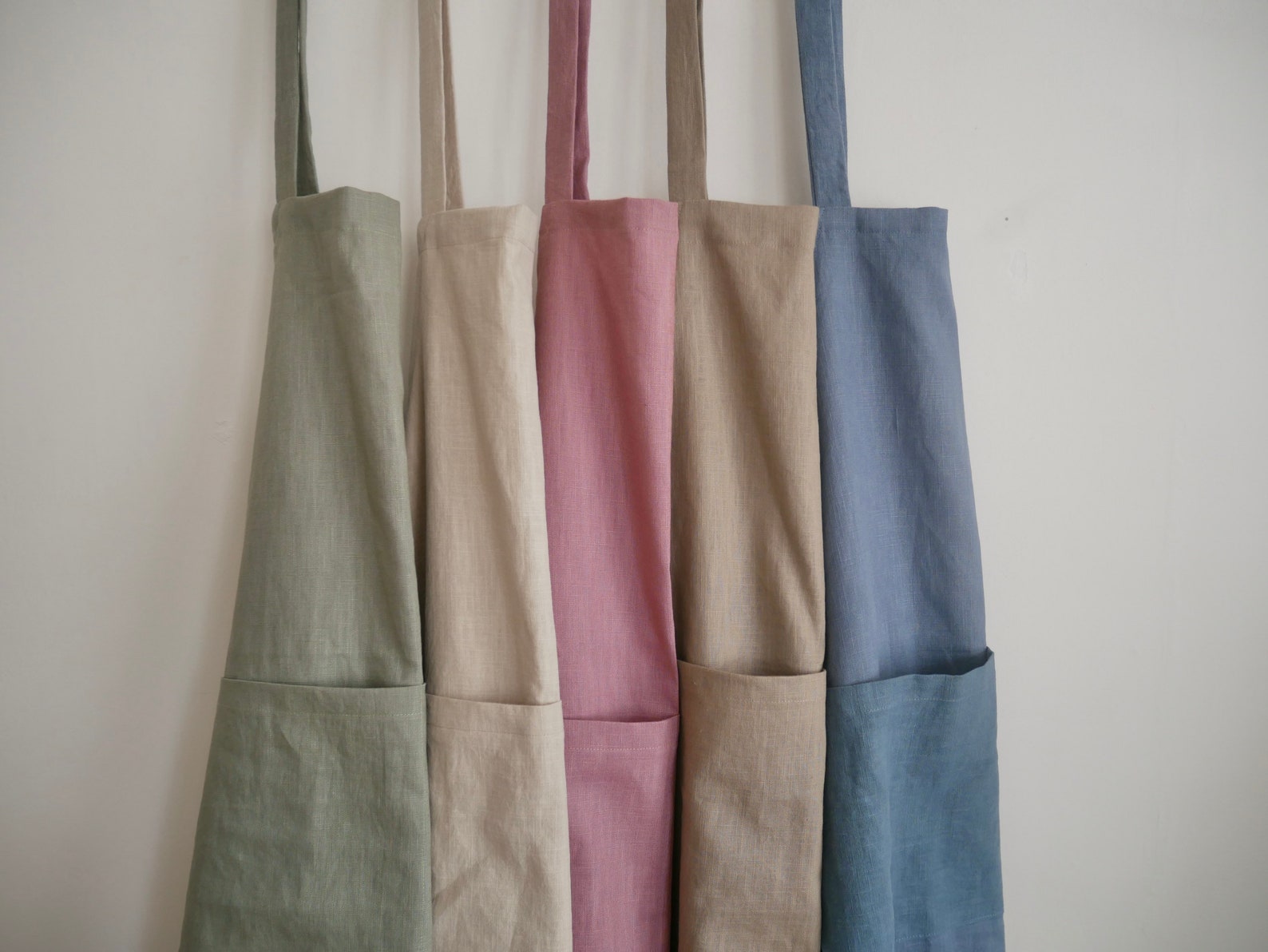 Linen Apron, Full Apron, Plain Linen Apron, Handmade Linen Apron - Etsy UK