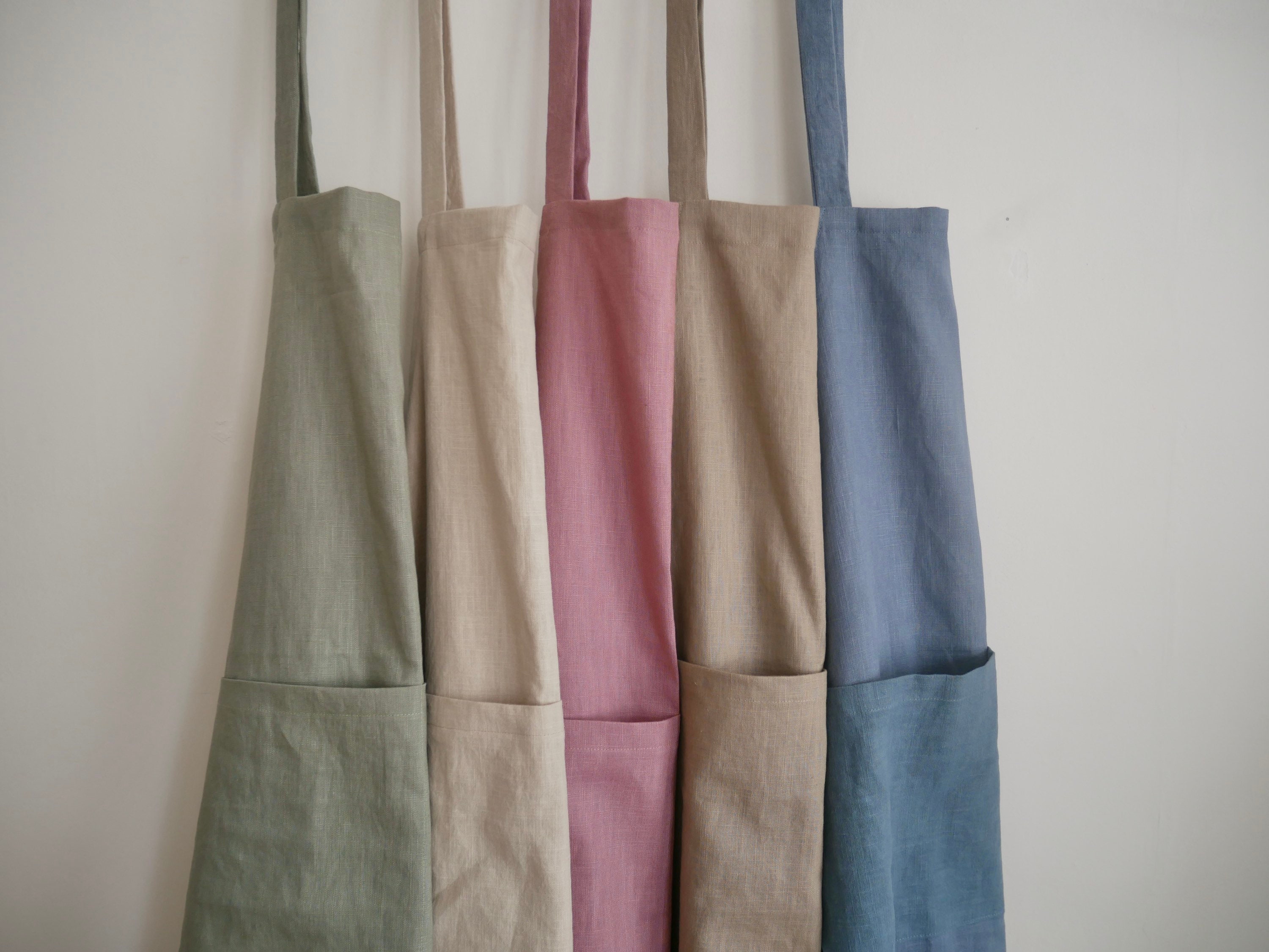 Linen Apron, Full Apron, Plain Linen Apron, Handmade Linen Apron - Etsy UK