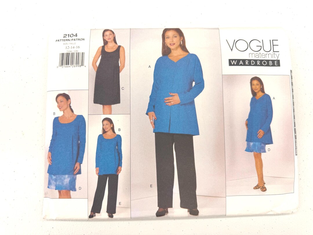 Vogue 2104 Pattern | Maternity Wardrobe | Misses' Maternity Jacket ...
