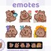 Little Squirrels/chipmunks Emote Pack for Twitch Streamers | Kawaii ...