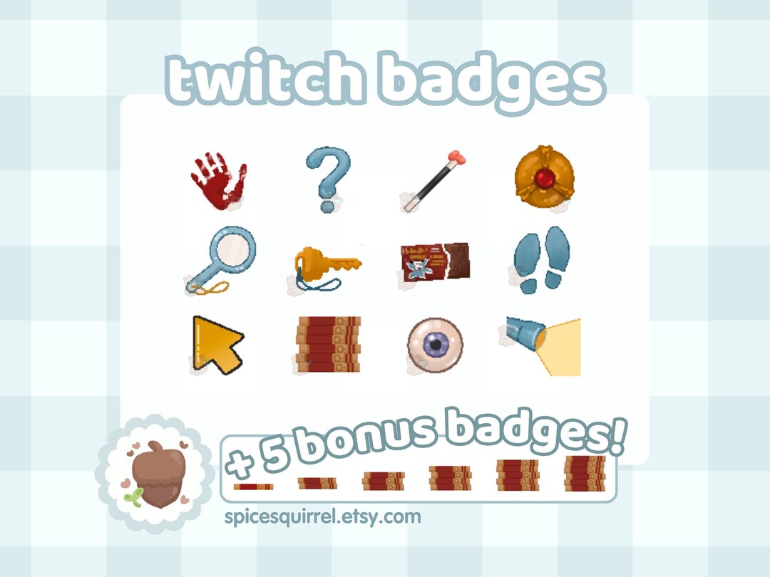 Nancy Drew Badges for Twitch Streamers | Complete Bit/sub Badge Set ...