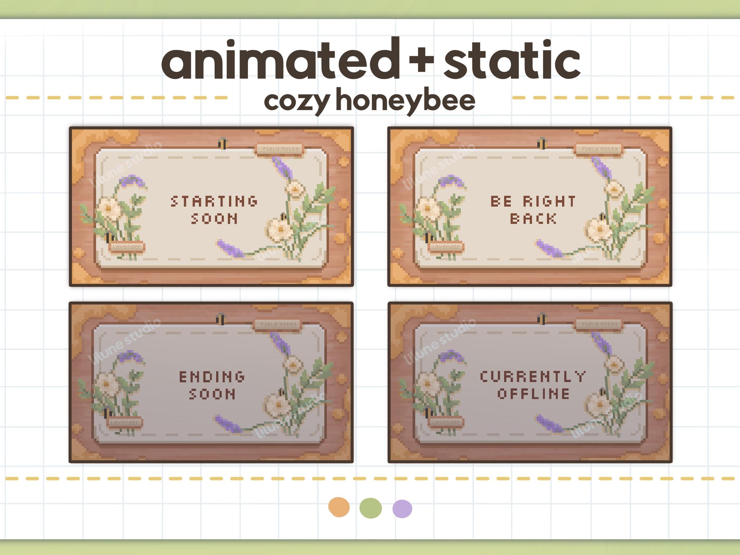 Animated Pixel Cottagecore Twitch Scenes – Cozy Nature Starting Soon ...