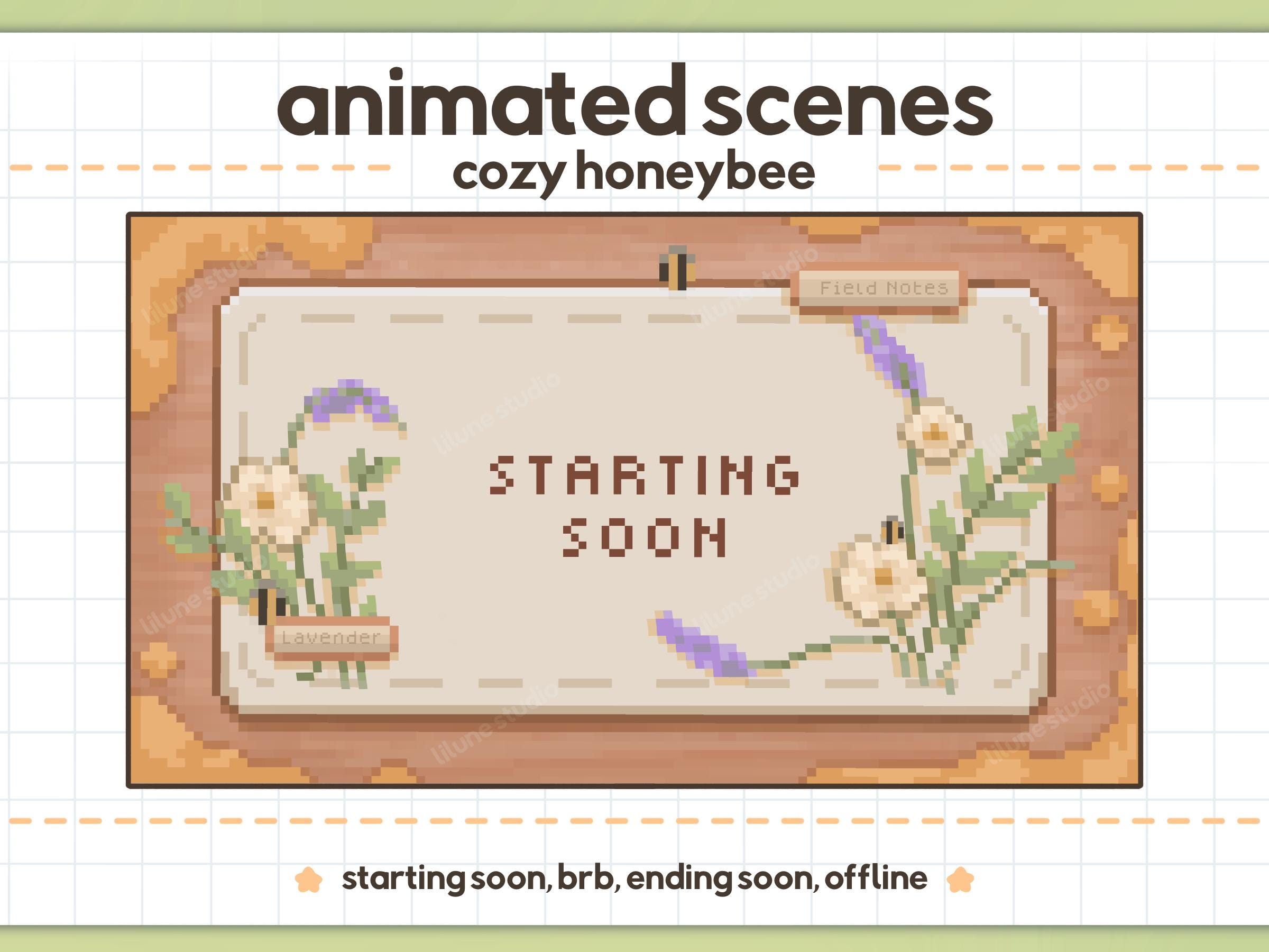 Animated Pixel Cottagecore Twitch Scenes – Cozy Nature Starting Soon ...