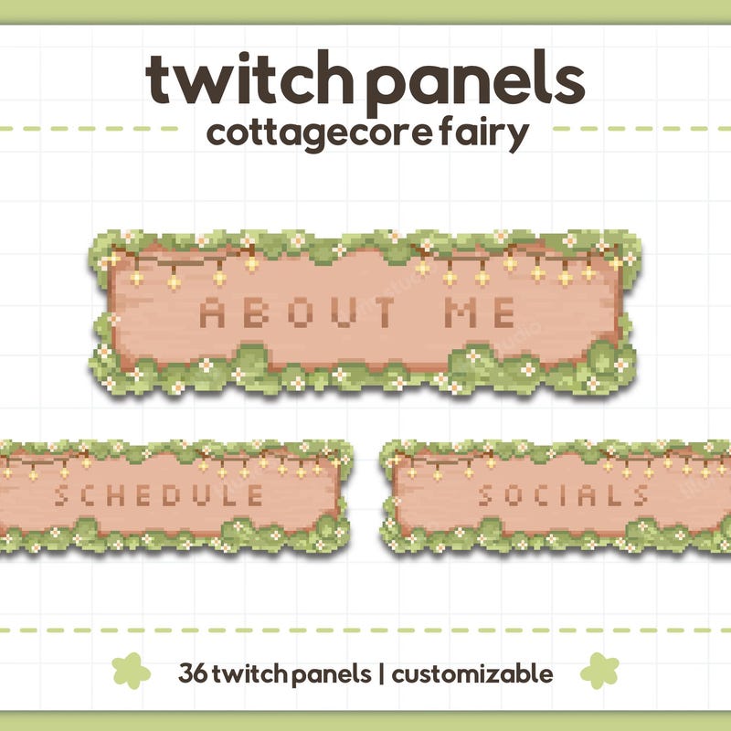 Cottagecore Pixel Panels - Etsy