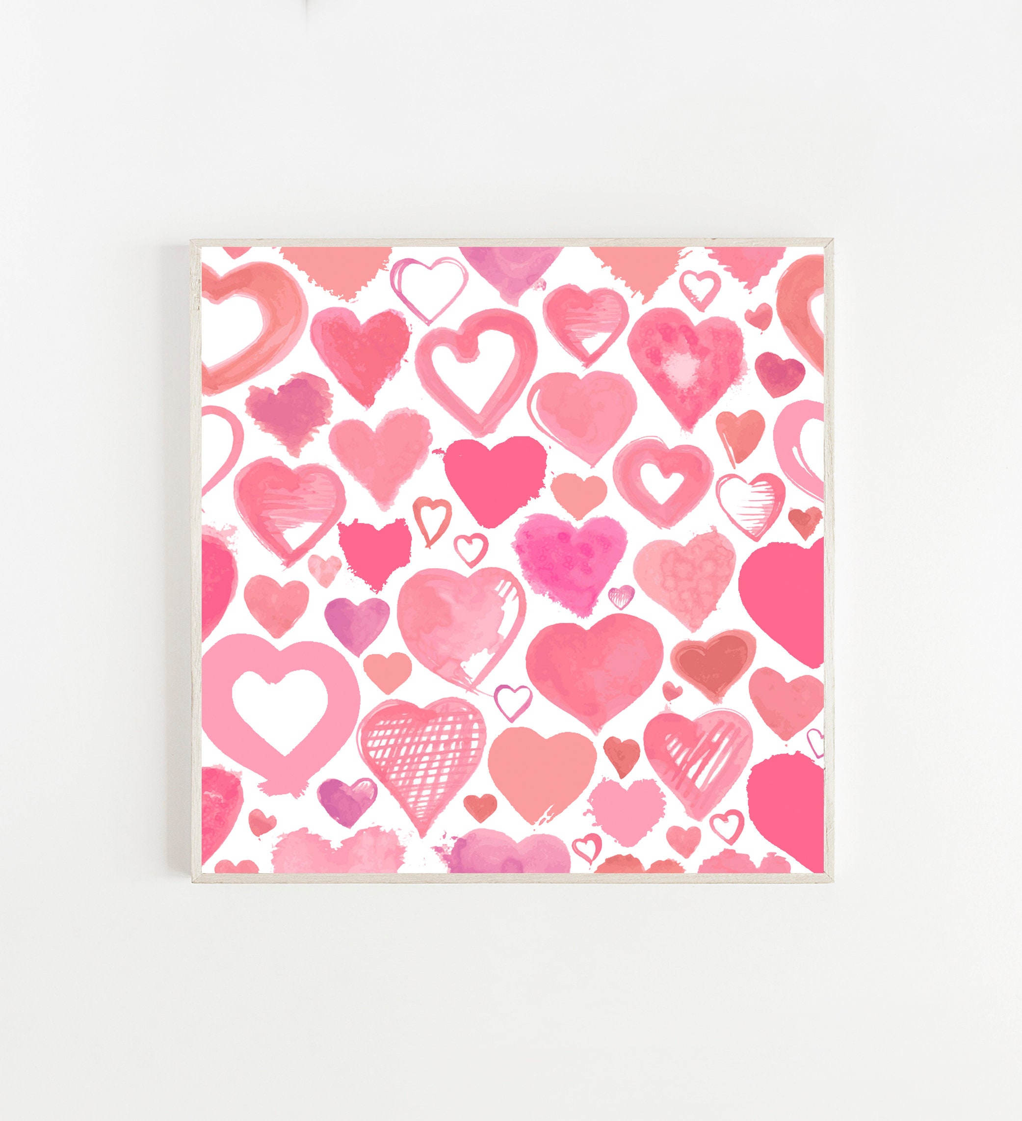 Valentines Day Printables, Valentines Day Prints, 4 Set Watercolour ...