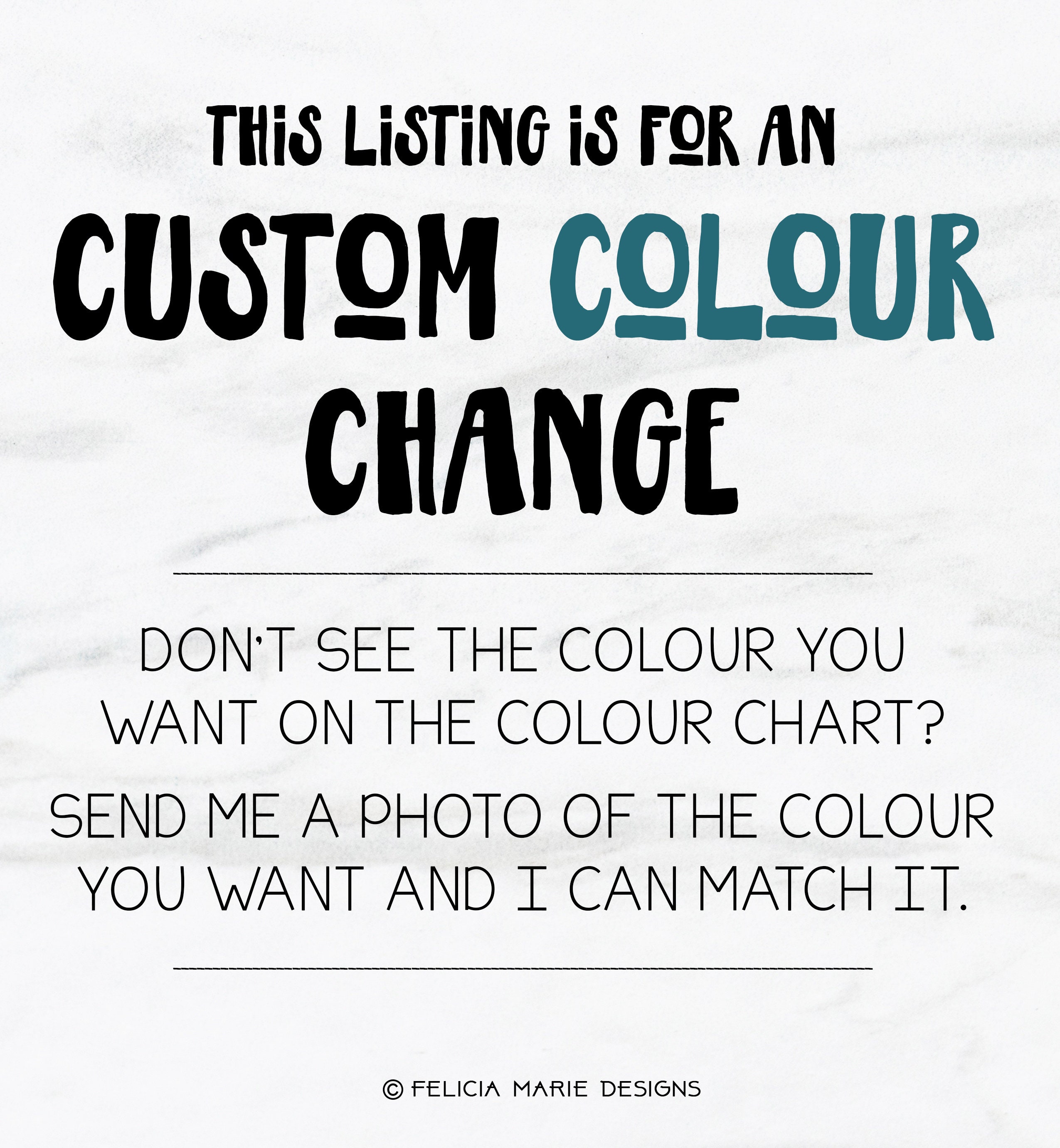Custom Colour Change Colour Print Colour Match Personalized - Etsy Canada