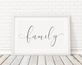 PERSONALIZED FAMILY TREE Print Printable Art Family Sign Family Art ...